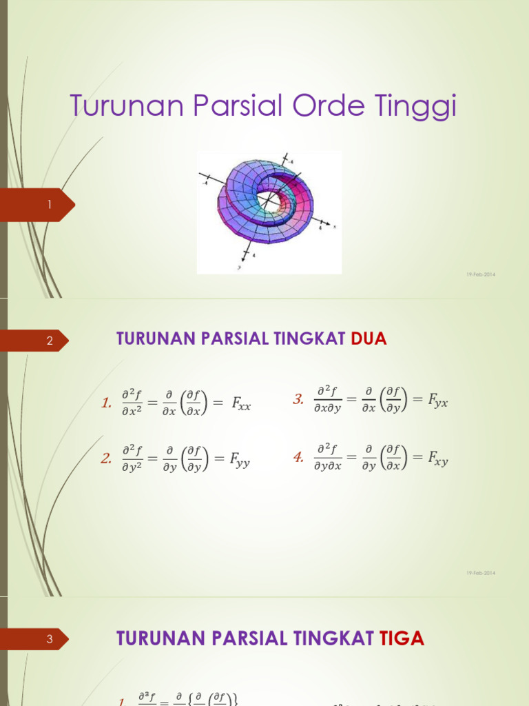 3 Turunan Parsial Orde 2 Differensial Total | PDF