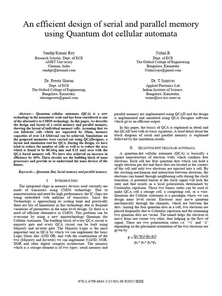 Serial and Parallel Memory | Download Free PDF | Electronic Design ...