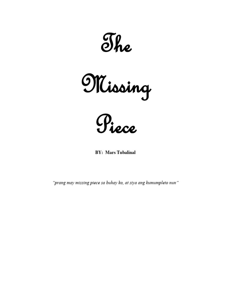 The Missing Piece | PDF
