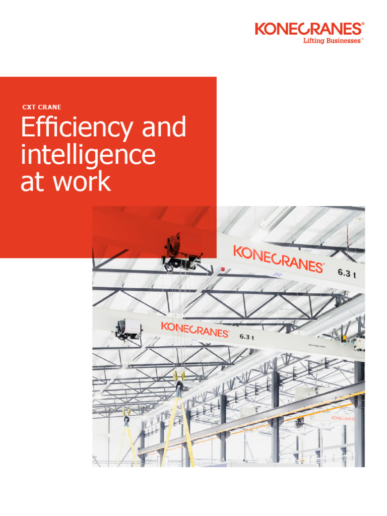 Brochure - CXT Cranes | PDF | Crane (Machine)
