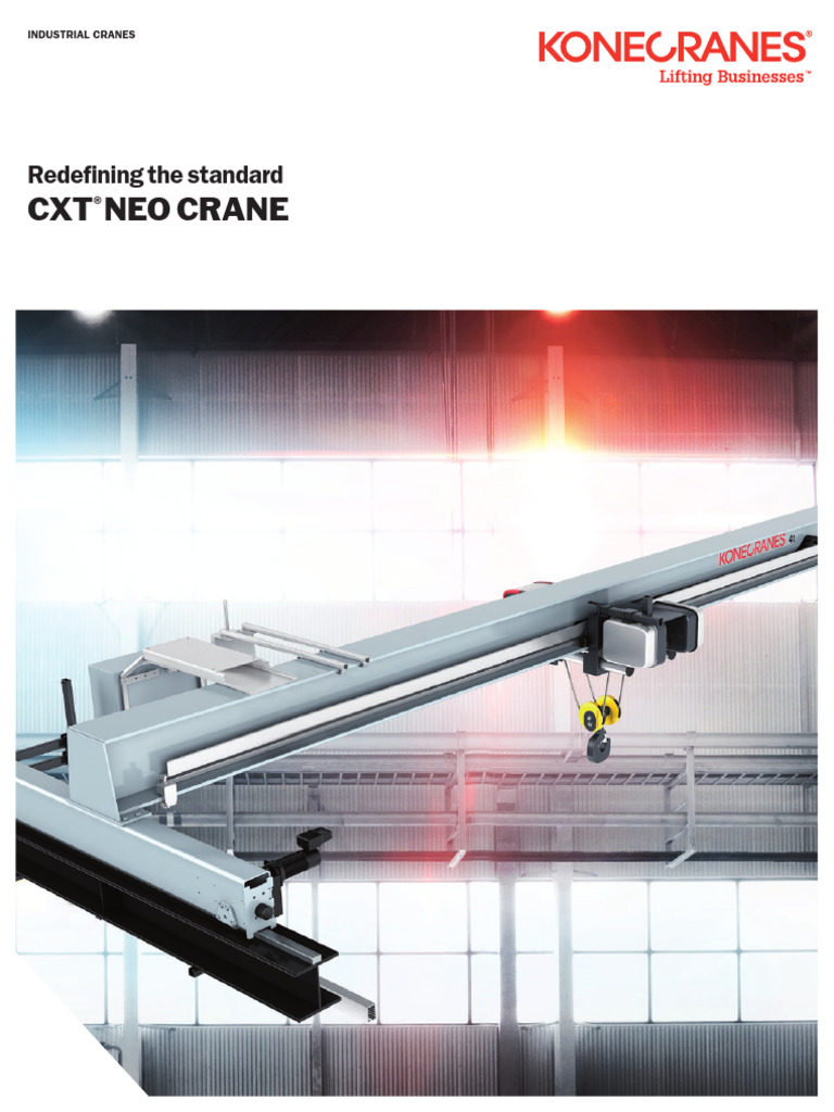 Brochure CXT Neo Crane Emea 2018 Konecranes | PDF | Crane (Machine) | Manufactured Goods
