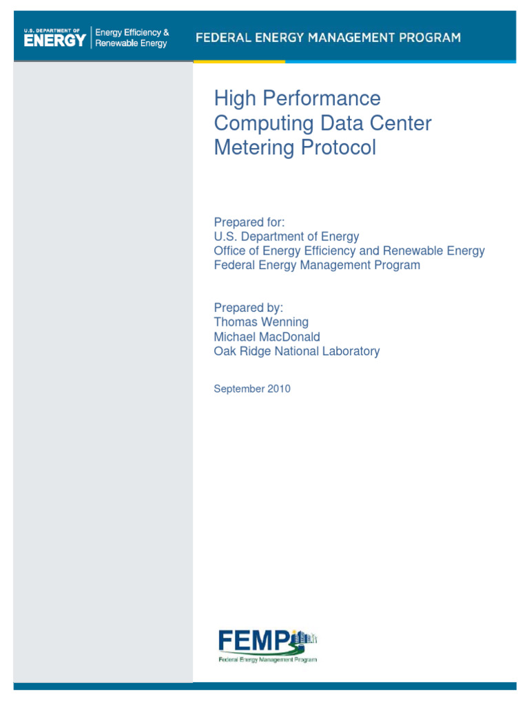 HPC Metering Protocol | PDF | Data Center | Efficient Energy Use