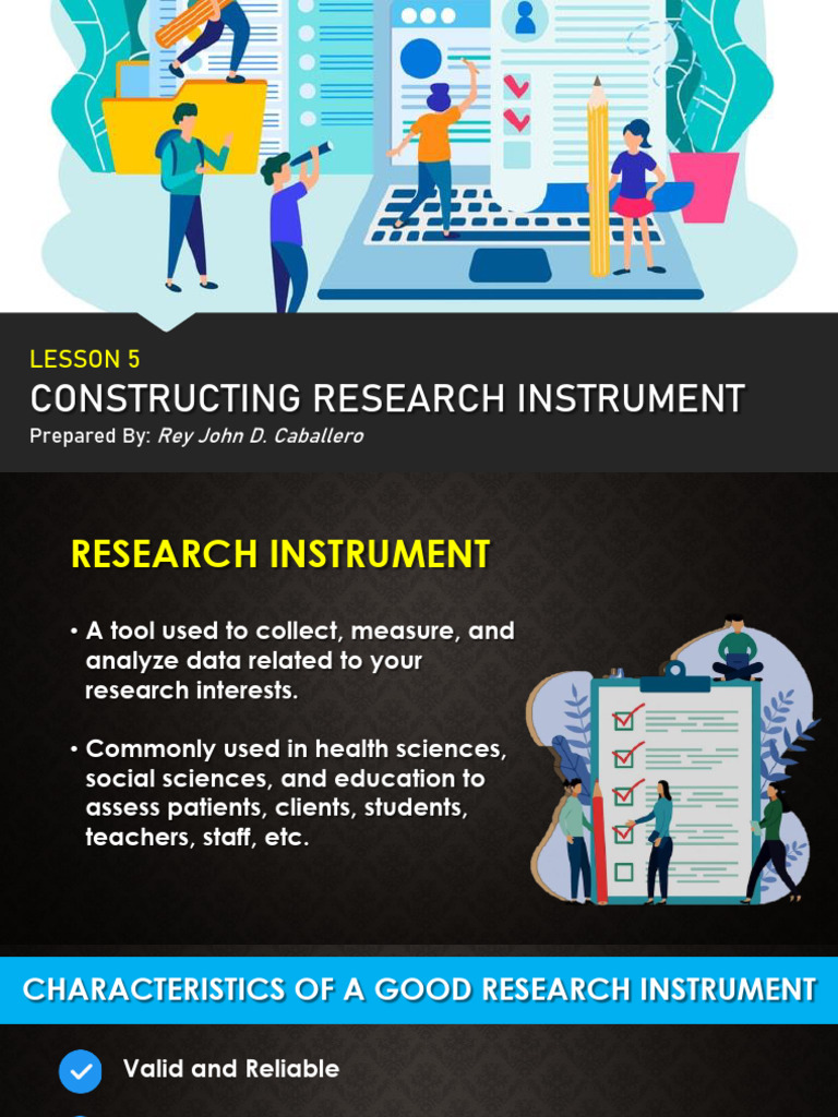 Lesson 5 - Constructing Research Instrument | PDF