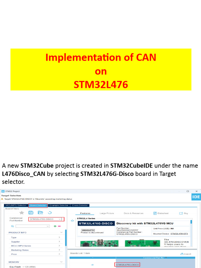 STM32L476 CAN Implementation Guide | PDF