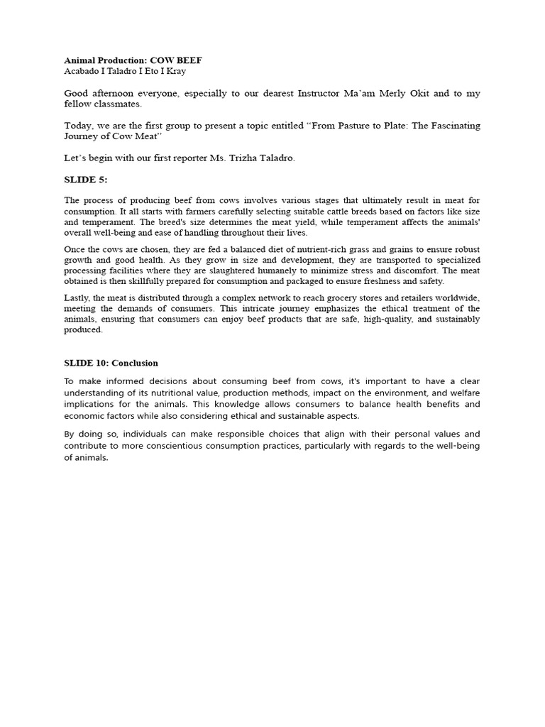 Animal Production | PDF