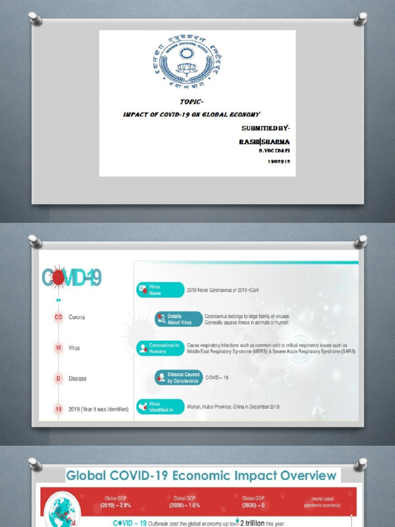 Over Impact Covid 19 On Global Economy | PDF