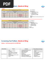 CoE Screening Test Pattern Overview | PDF