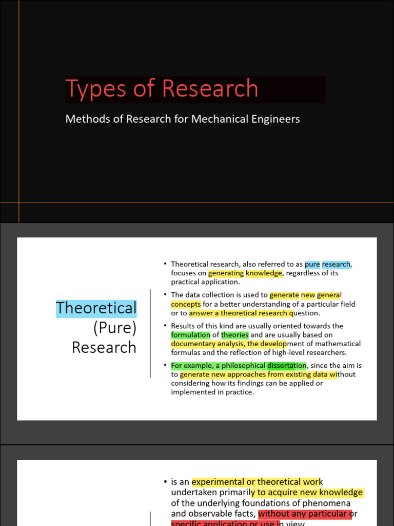 Topic 2 - Types of Research | PDF | Theory | Knowledge