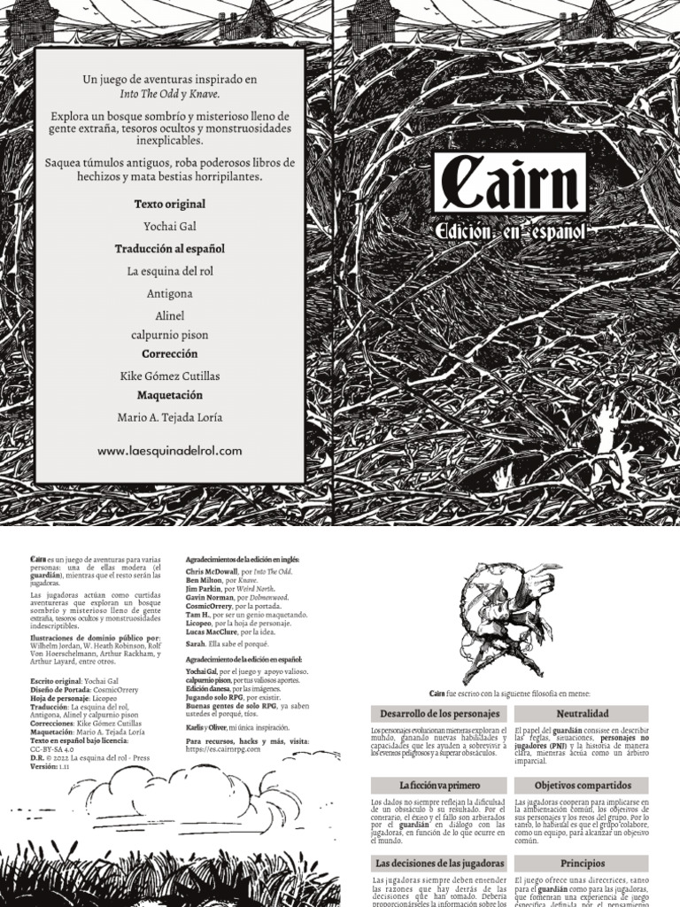 Principios y Creación de Personajes en Cairn | PDF