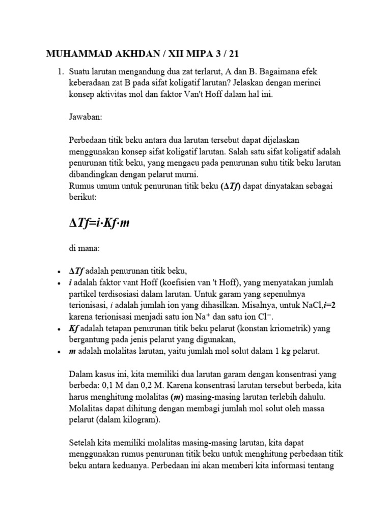 Muhammad Akhdan 21 | PDF | Sains & Matematika