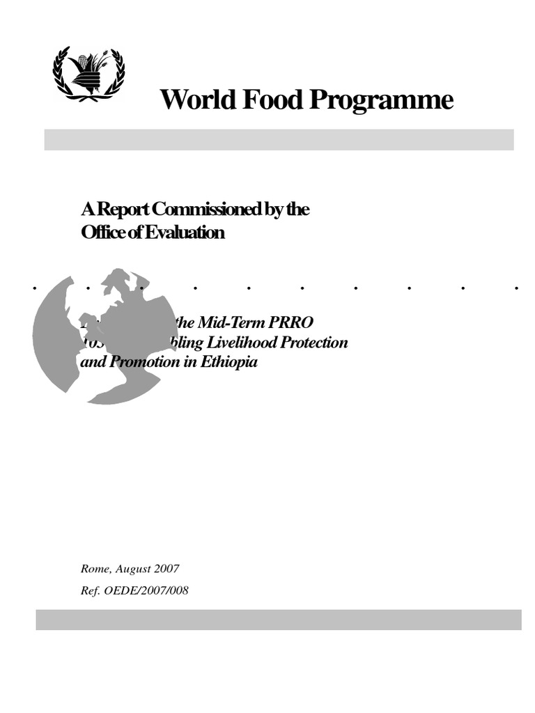 Mid-Term Evaluation of PRRO 10362.0 Ethiopia | PDF | World Food ...