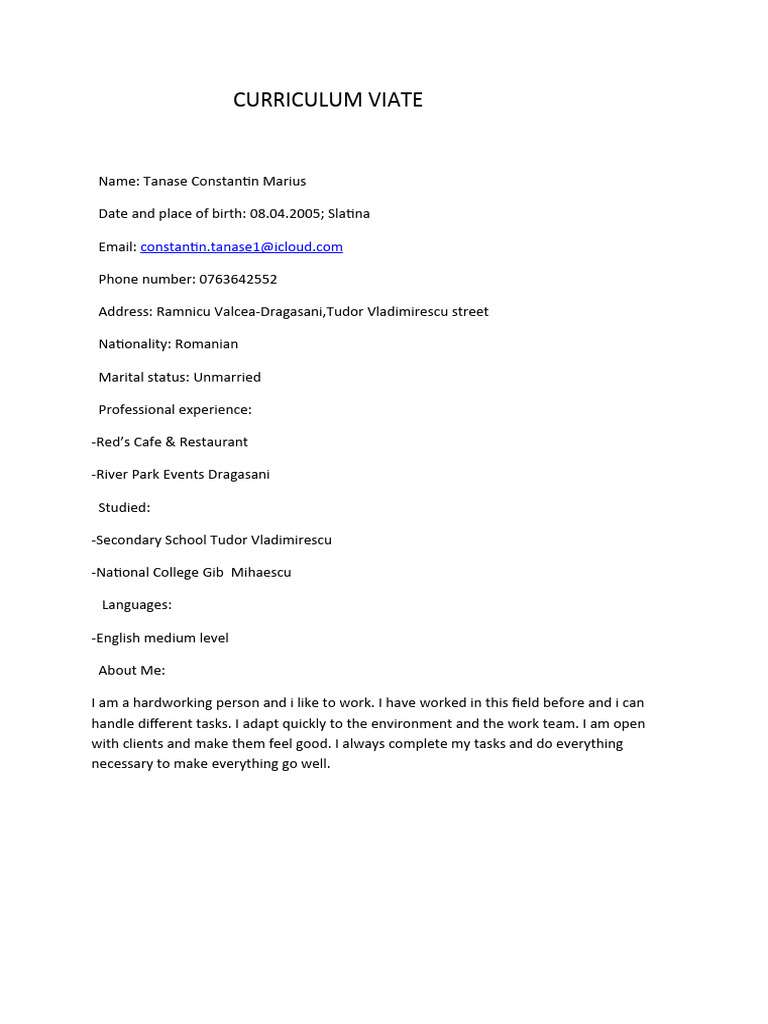 Young Job Seeker's Profile | PDF | Career & Growth
