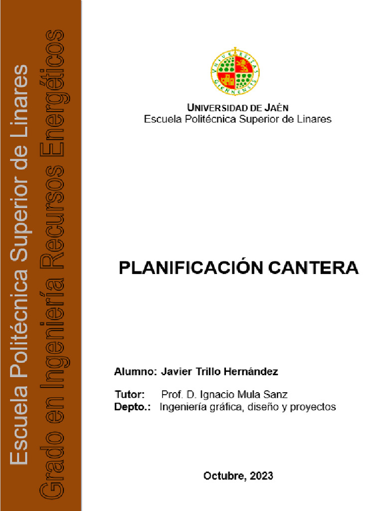 Planificación Cantera. Javier Trillo | PDF | Métodos y materiales de ...