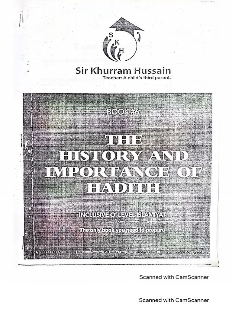 History and Importance of Hadith | PDF