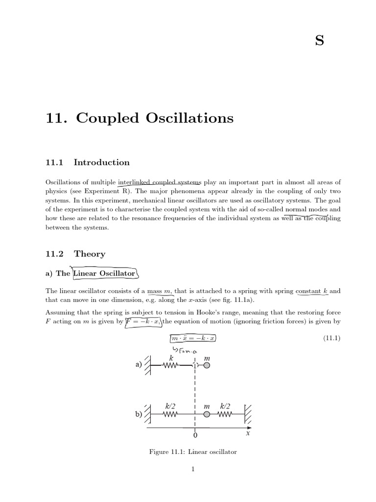 Manual S | PDF | Oscillation | Normal Mode