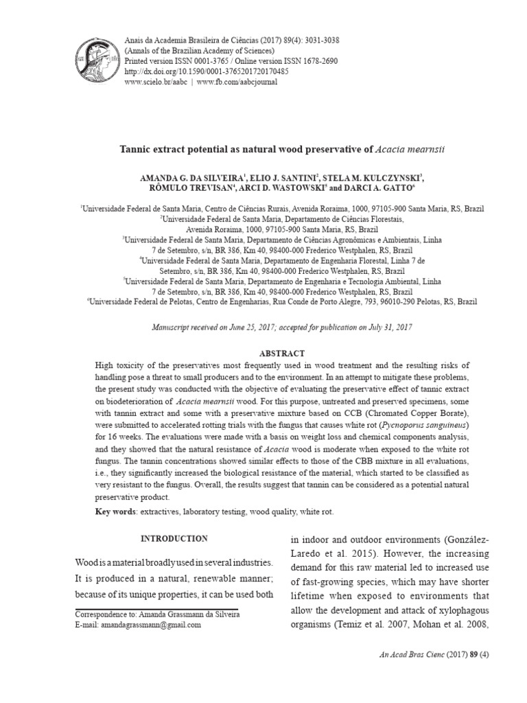 Tannin Extract Potential | PDF | Wood | Lignin