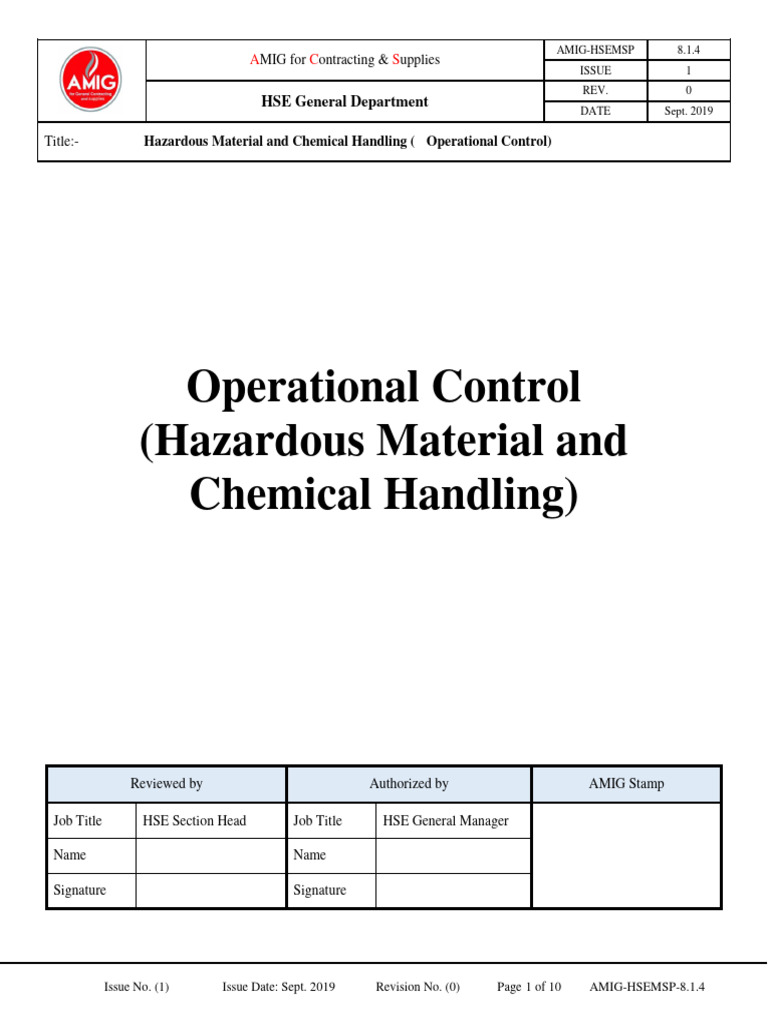 Hazardous Material Handling Guidelines | PDF | Toxicity | Hazards