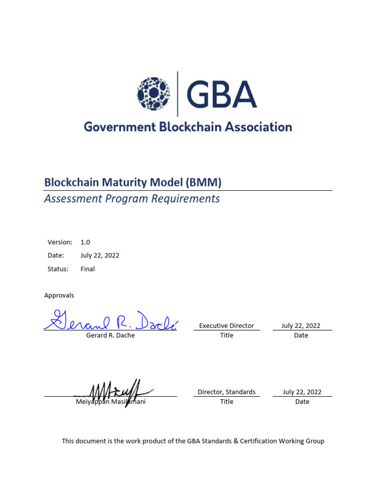 03 BMM Assessment Requirements v1.0 | PDF | Information | Life Cycle ...