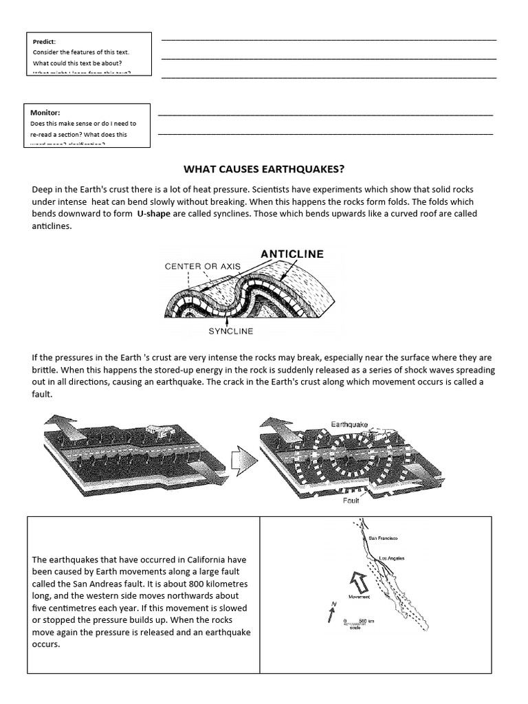 Activity 6b Fault, Earthquakes- System | PDF | Earthquakes | Fault ...