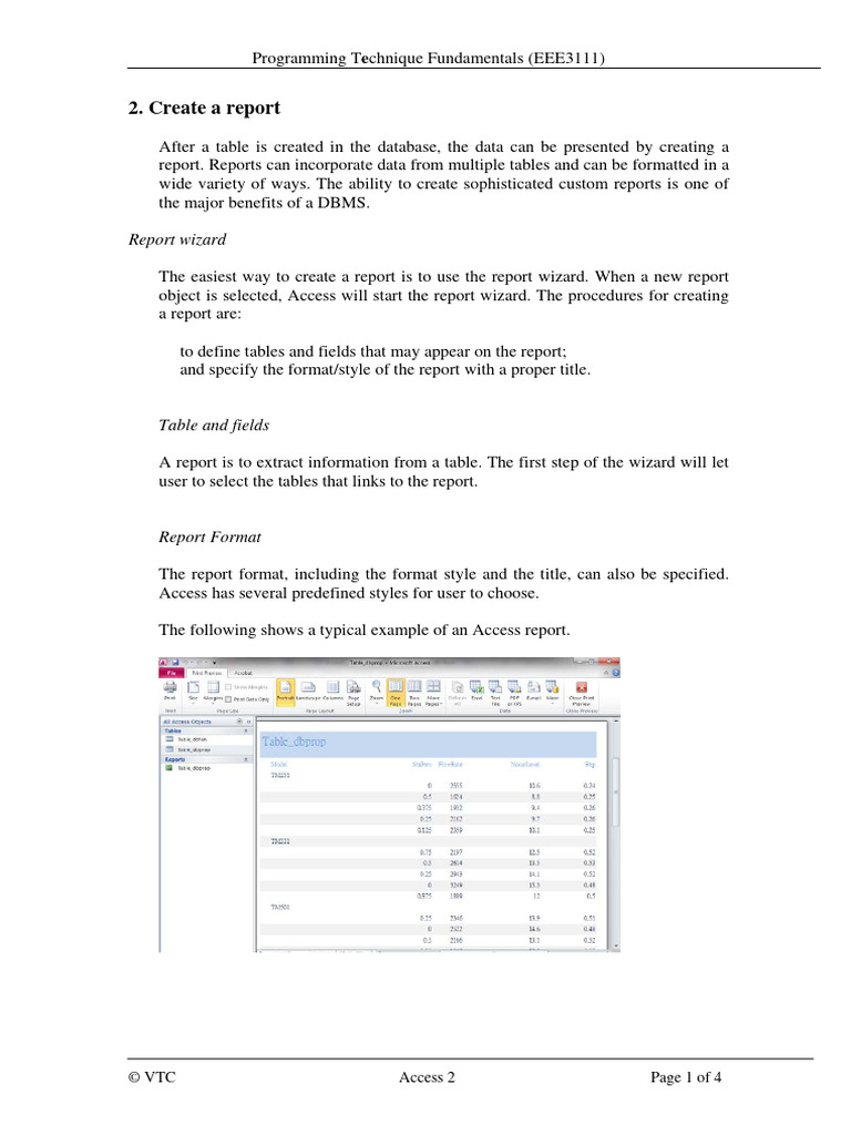 Access 2 | PDF | Databases | Software Engineering