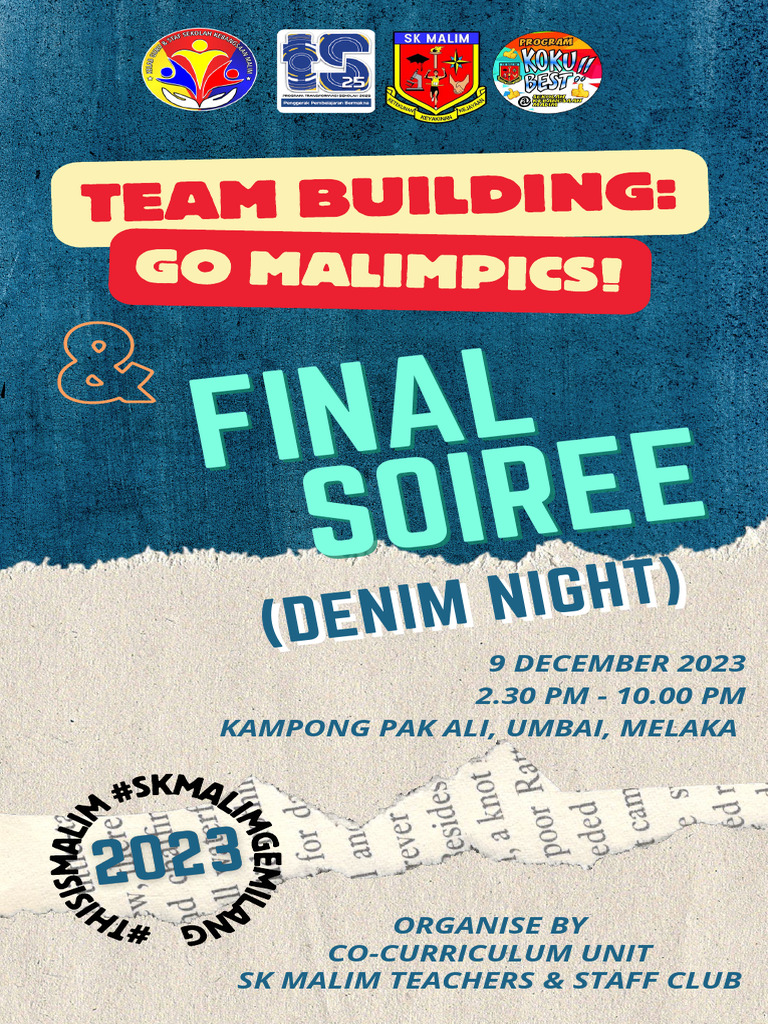 Buku Program Team Building & Final Soiree Sk Malim 2023-2 | PDF
