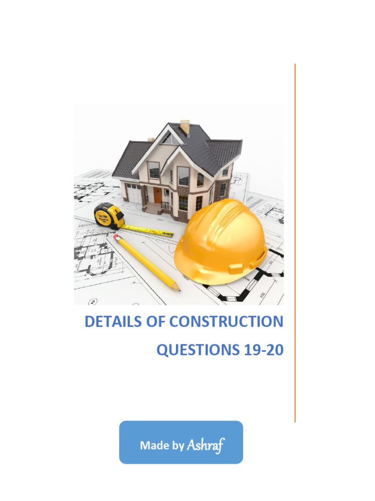 Details of Construction Questions 19 | PDF | Foundation (Engineering ...