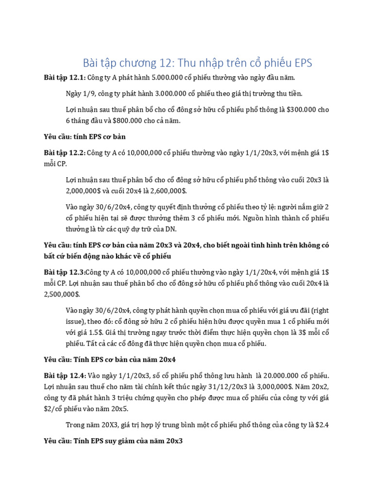 Bài tập C12_EPS | PDF