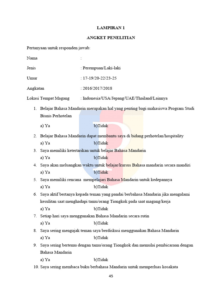 TA 17 Lampiran | PDF