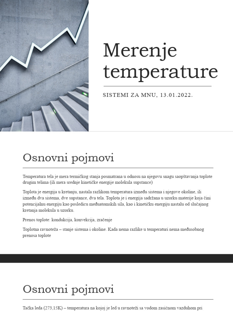 03-Merenje Temperature Sistemi Za Merenje Nadzor I Upravljanje | PDF