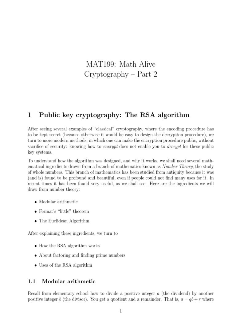 Modulo | PDF | Prime Number | Mathematics