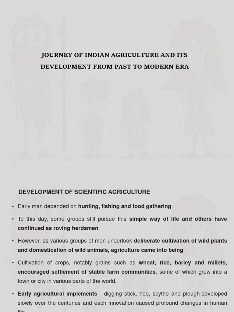Evolution of Indian Agriculture | PDF | Agriculture | Crop Rotation