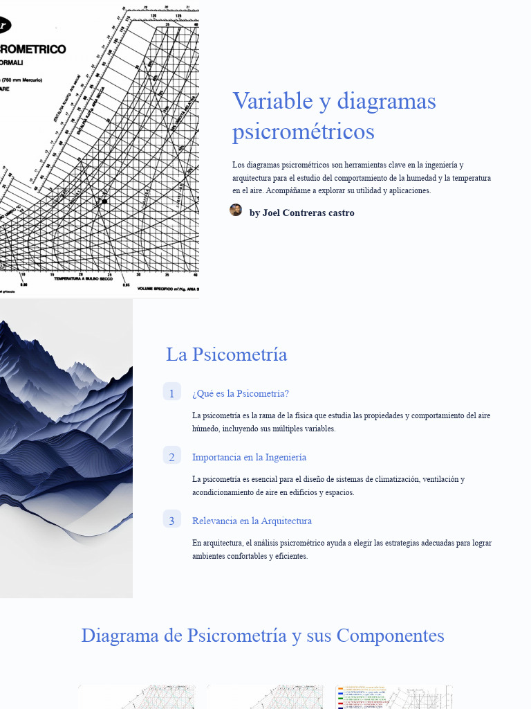 Diagrama Psicrométrico en Climatización | PDF | Humedad | Temperatura