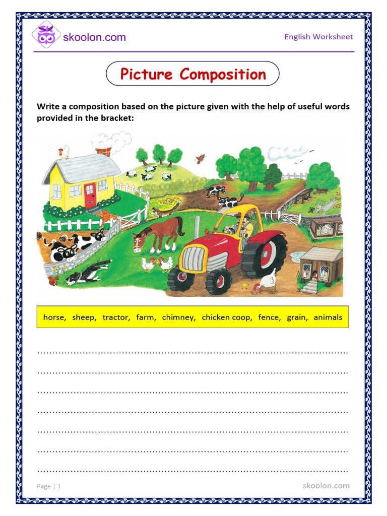 G2 English Picture Composition Farm 484 | PDF