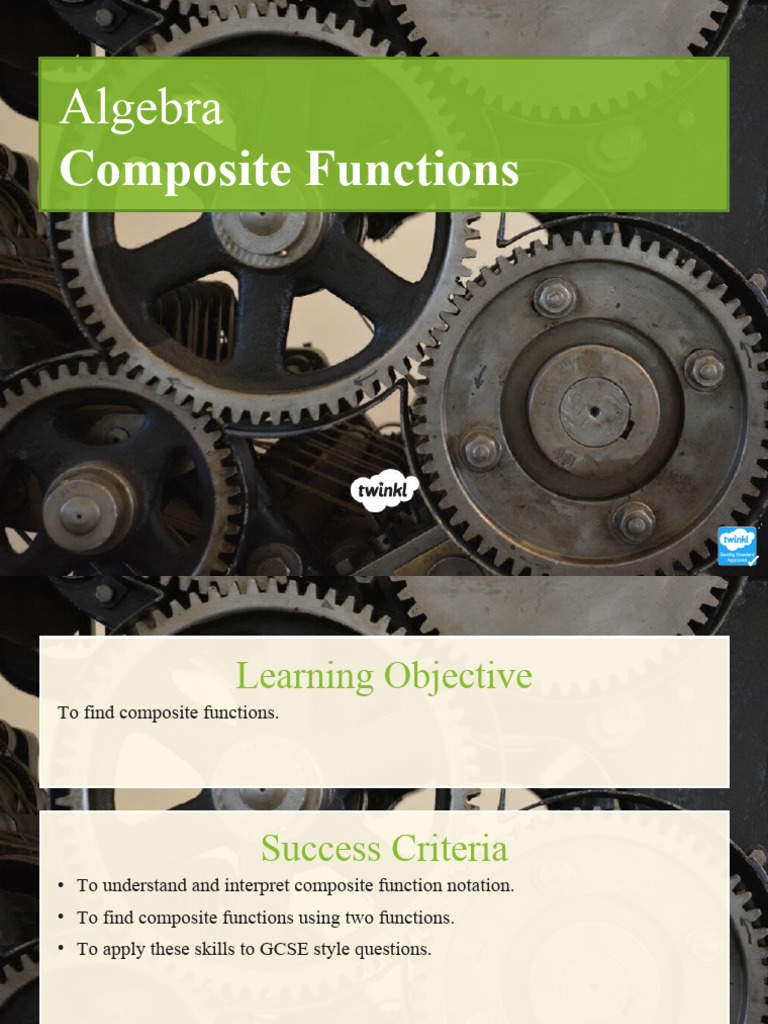 Composite Functions PowerPoint | PDF | Function (Mathematics) | Mathematics