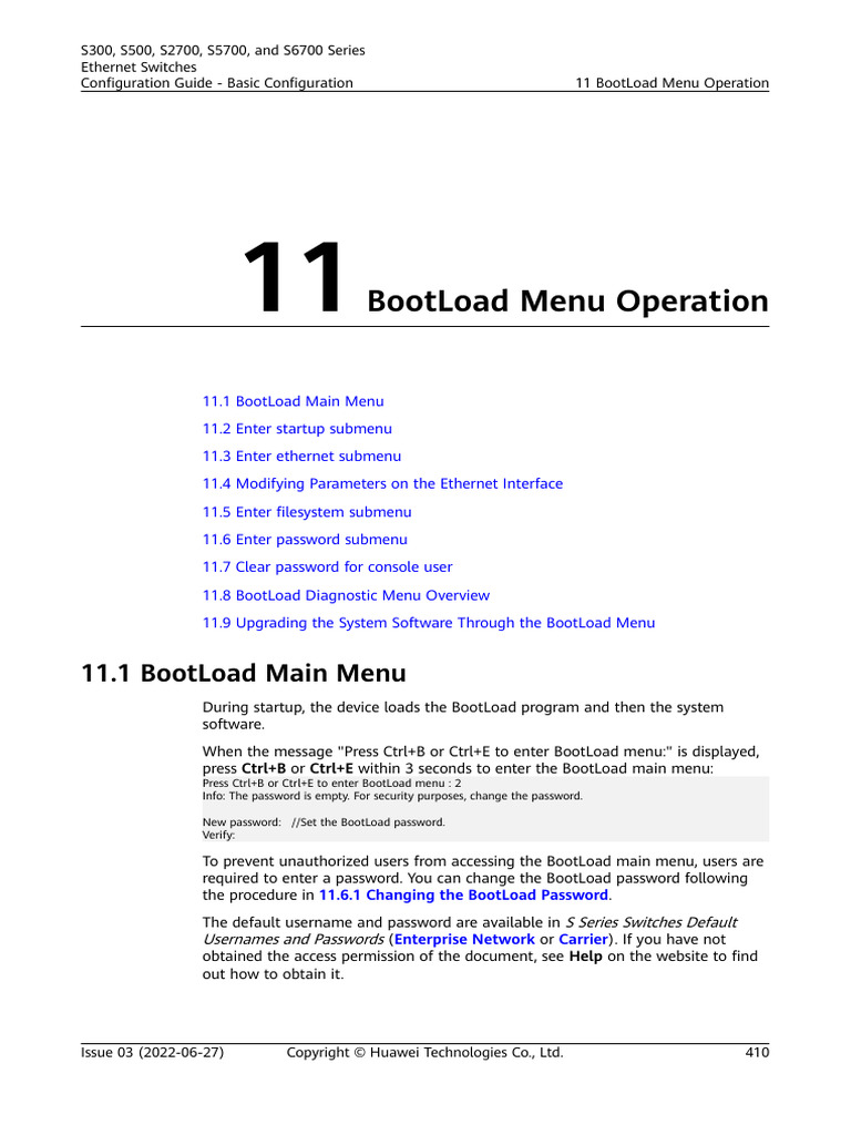 01-11 BootLoad Menu Operation | PDF | File Transfer Protocol | Booting