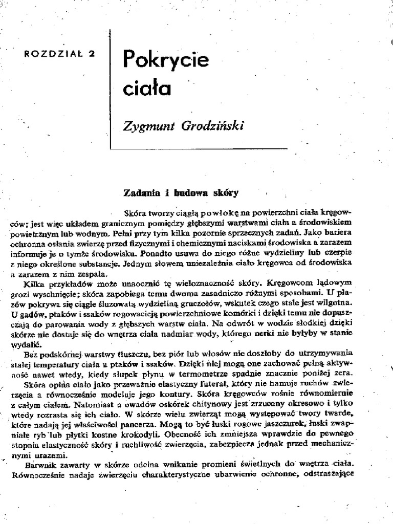 Szarski Pokrycie Ciała cz1 | PDF