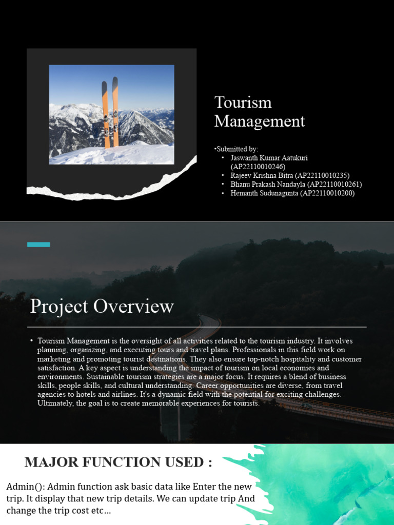 Tourism Management | PDF | Tourism | Service Industries