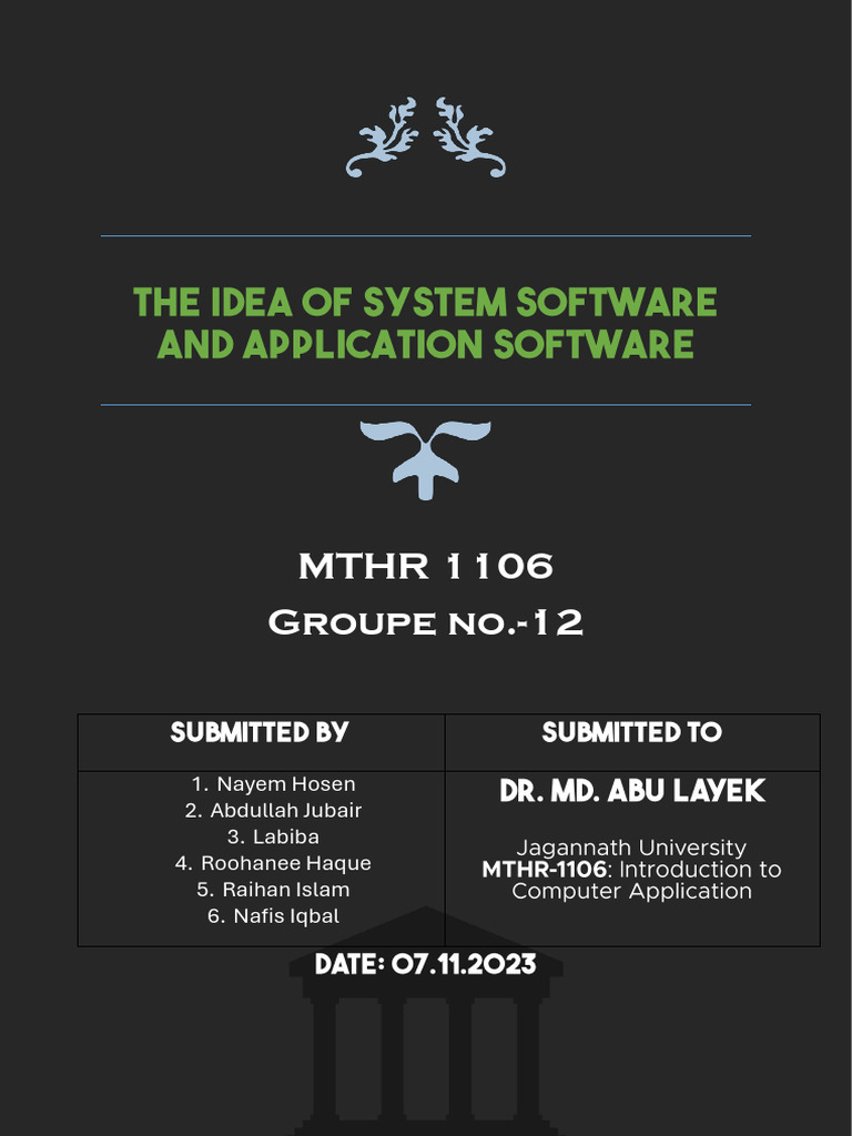 The Idea of System Software and Application Software | PDF | Operating System | Mac Os