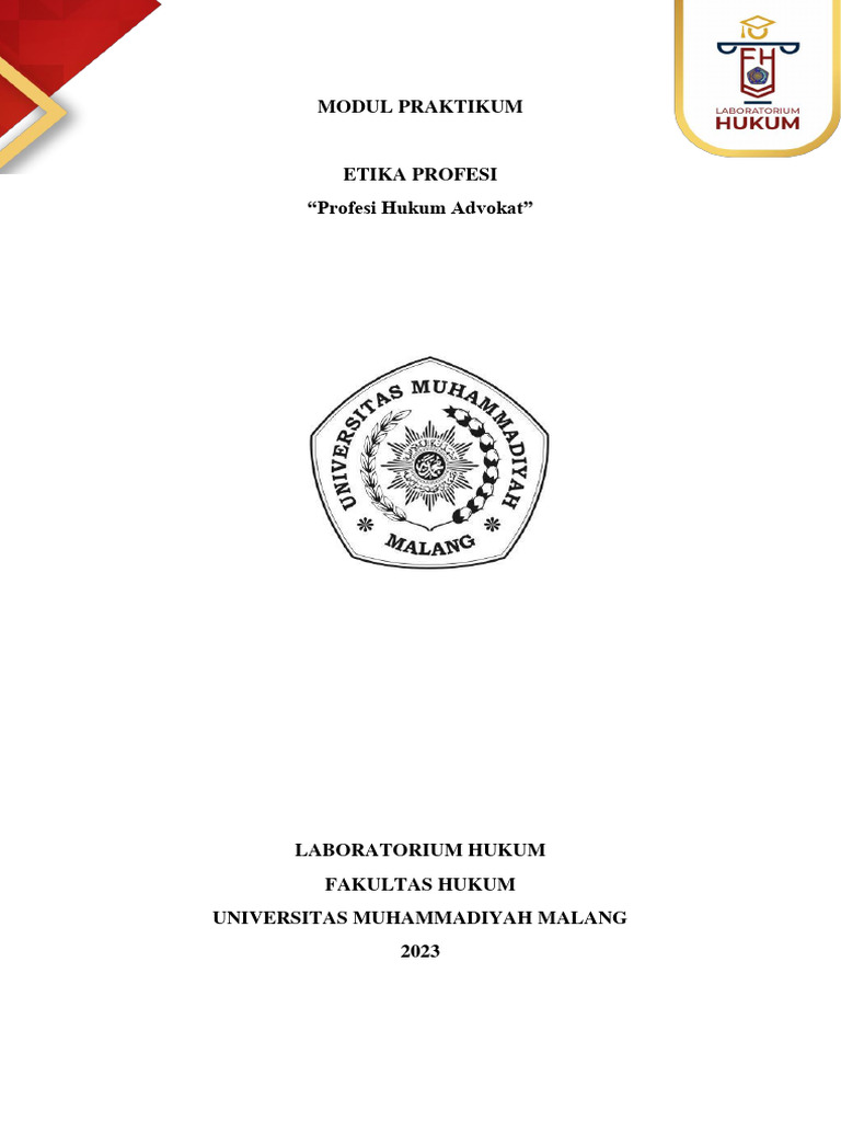 Modul Praktikum Etika Profesi Semester Ganjil 2023-2024 | PDF | Karier & Perkembangan | Komputer