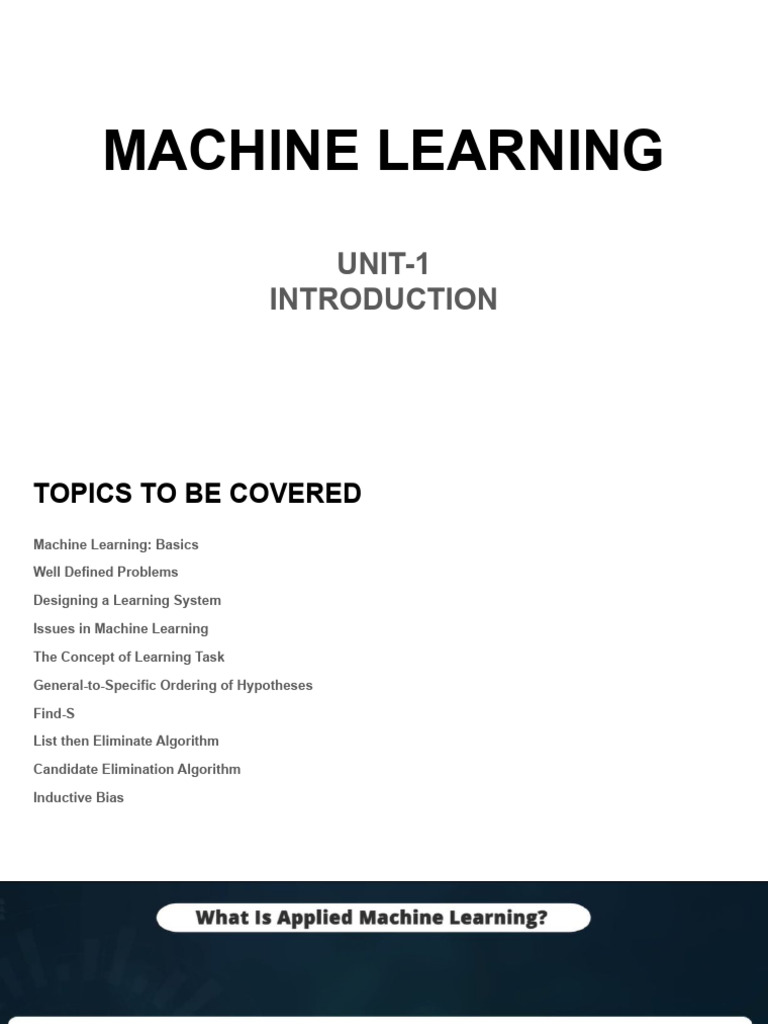 ML Introduction - KS | PDF