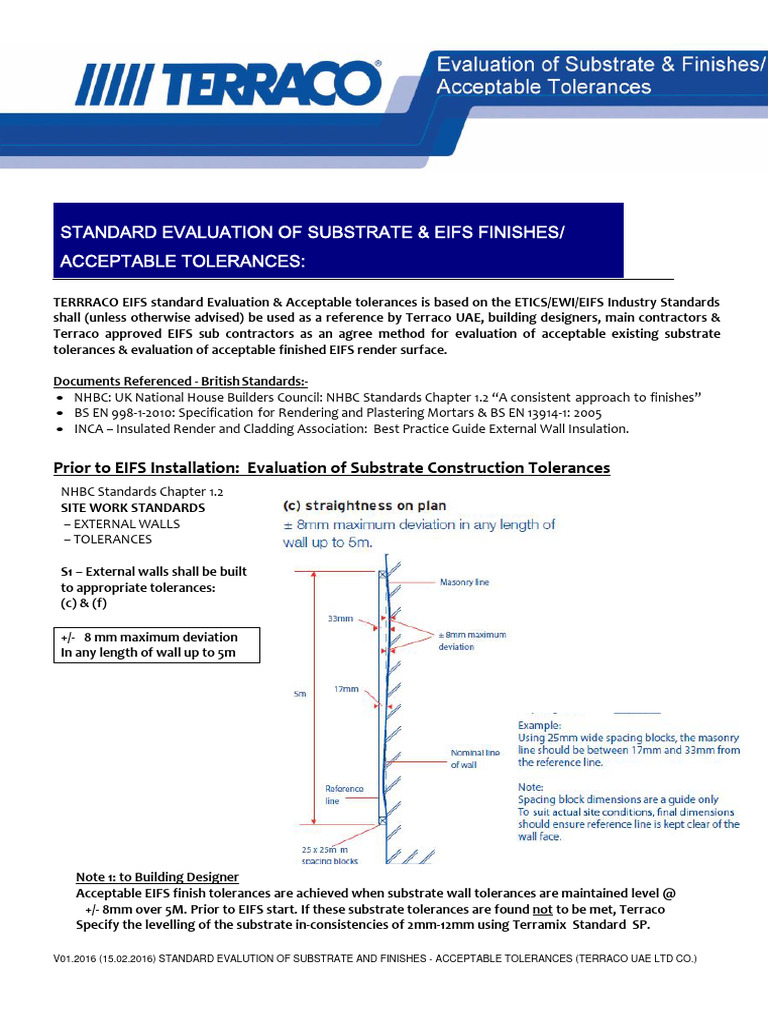 Acceptable Tolerances | PDF | Engineering Tolerance | Building Engineering