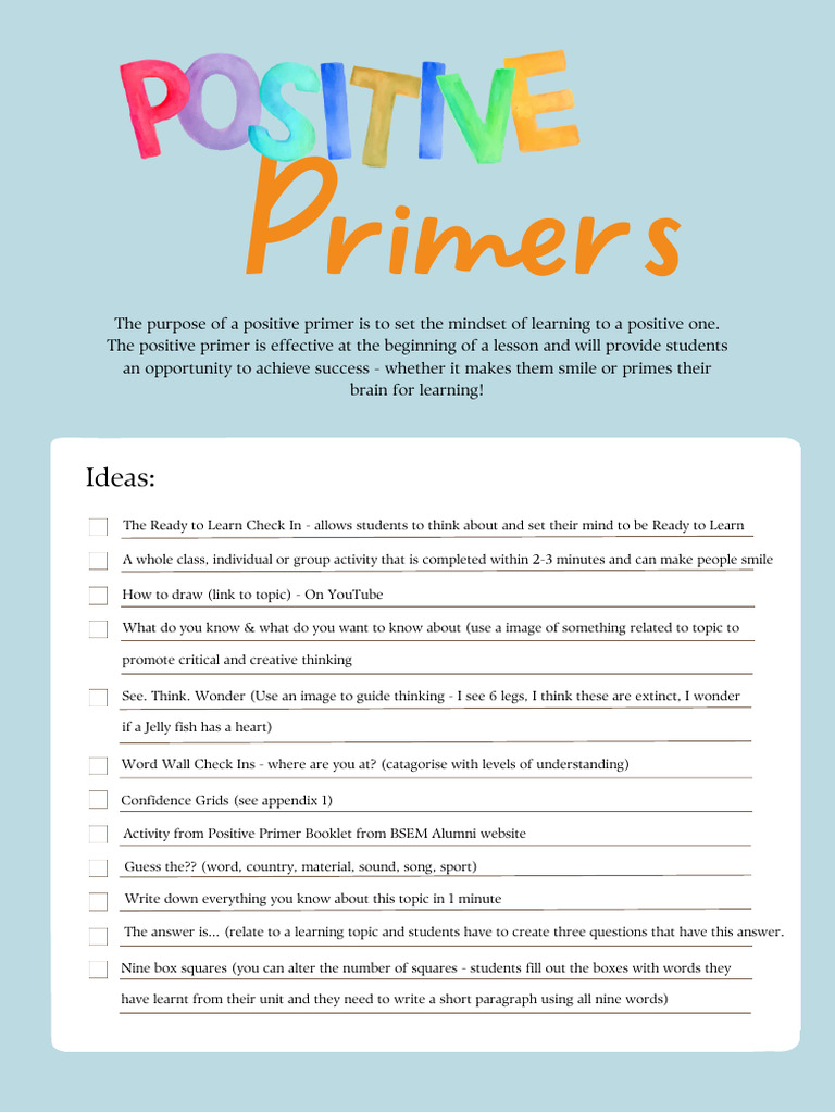Primers | PDF | Career & Growth