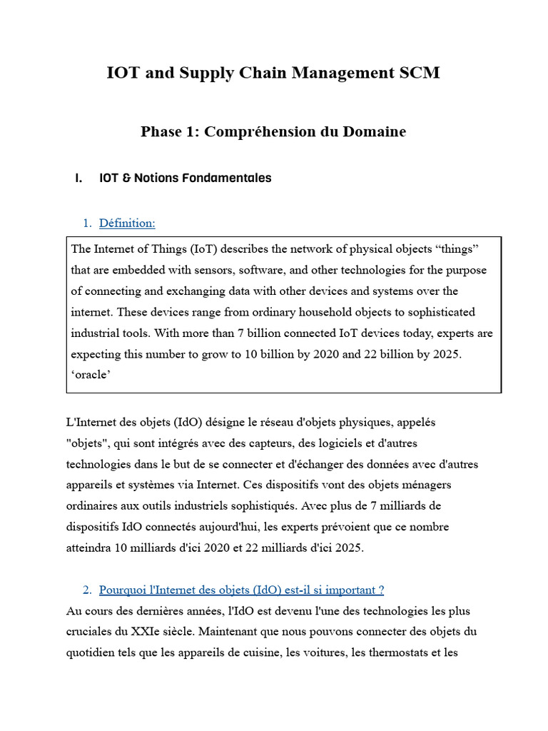 IOT and Supply Chain Management SCM | PDF