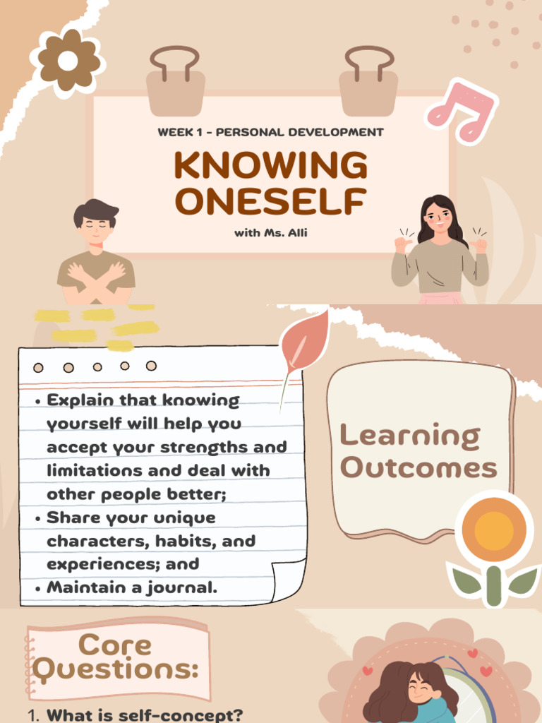 Week 1 - Knowing Oneself - Perdev | PDF | Self Awareness | Feeling