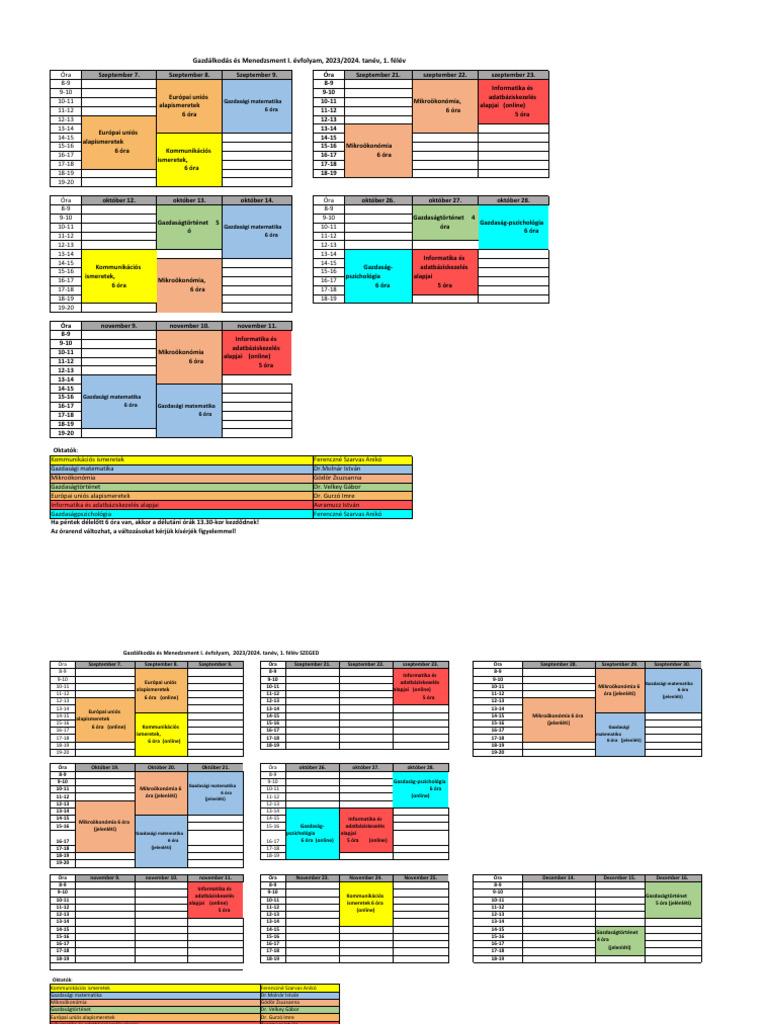 GFE GK - Levelező - 2023-24. I.félév | PDF