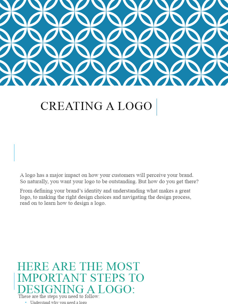 How To Create A LOGO | PDF | Brand | Logos
