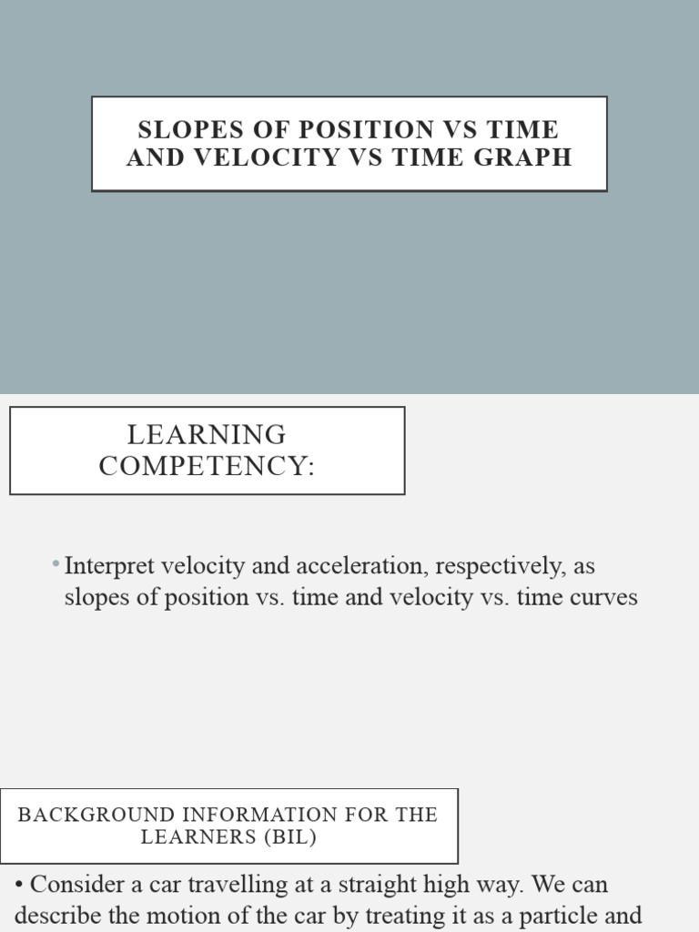 Physics Graph Interpretation Guide | PDF | Velocity | Acceleration