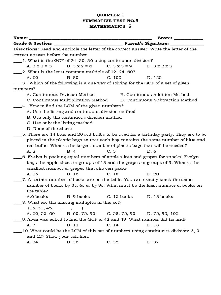 Mathematics St3 | PDF