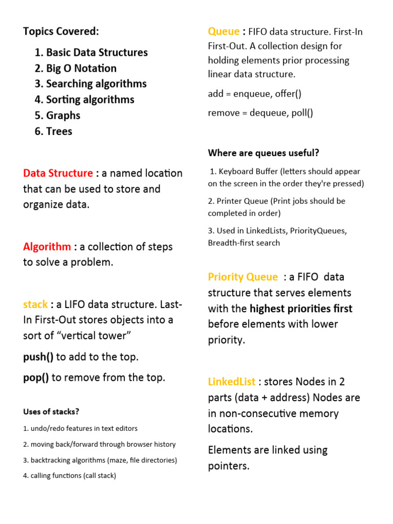 Data Structure And Algorithm Pdf Queue Abstract Data Type Time Complexity 