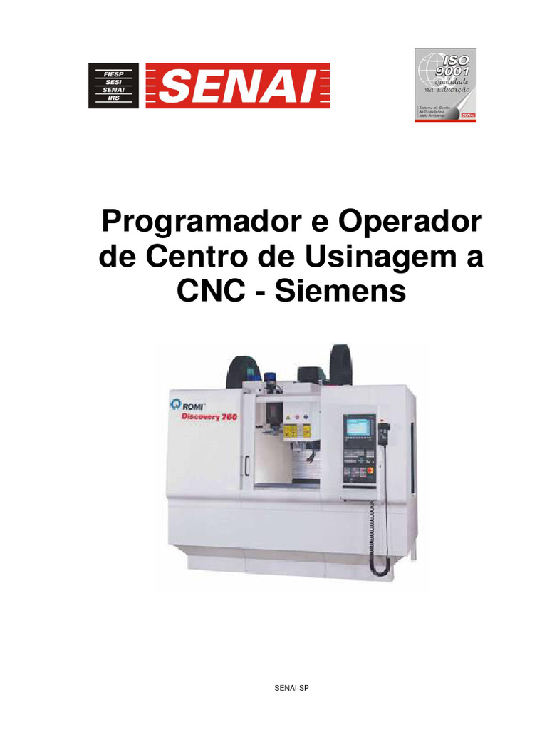 Programação CNC em Centro de Usinagem | PDF | Negócios | Computadores